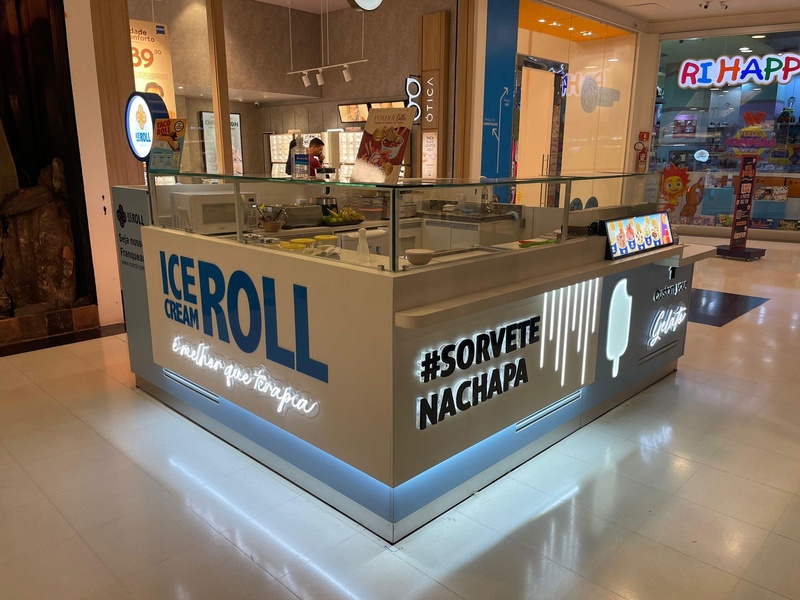 Brasília recebe segunda franquia Ice Cream Roll no Boulevard Shopping